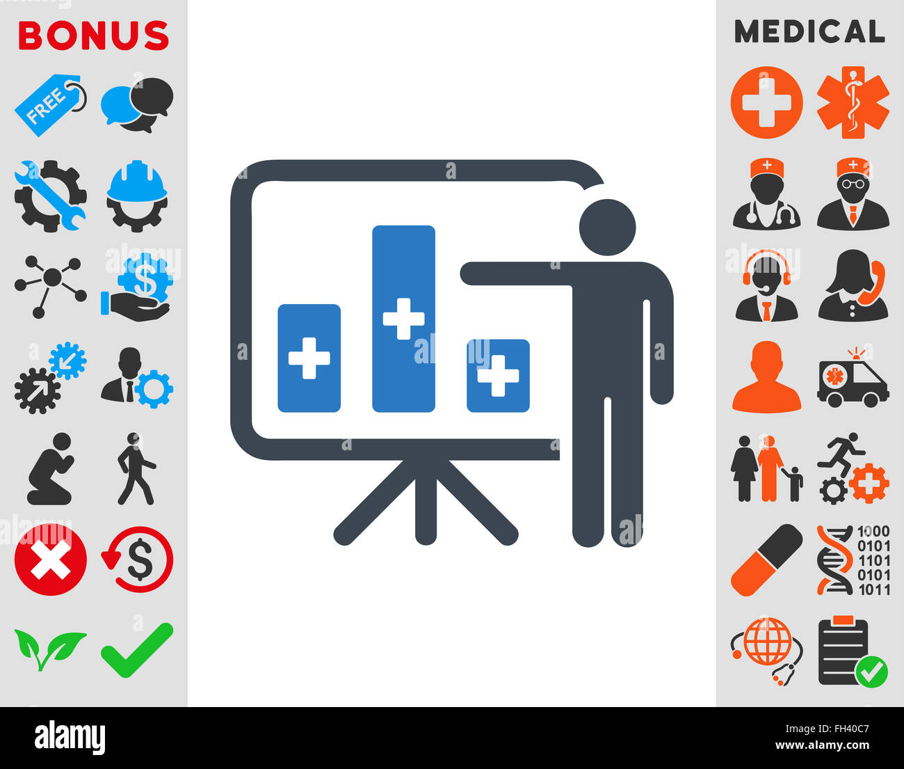 Medical Public Report Icon Stock Photo - Alamy