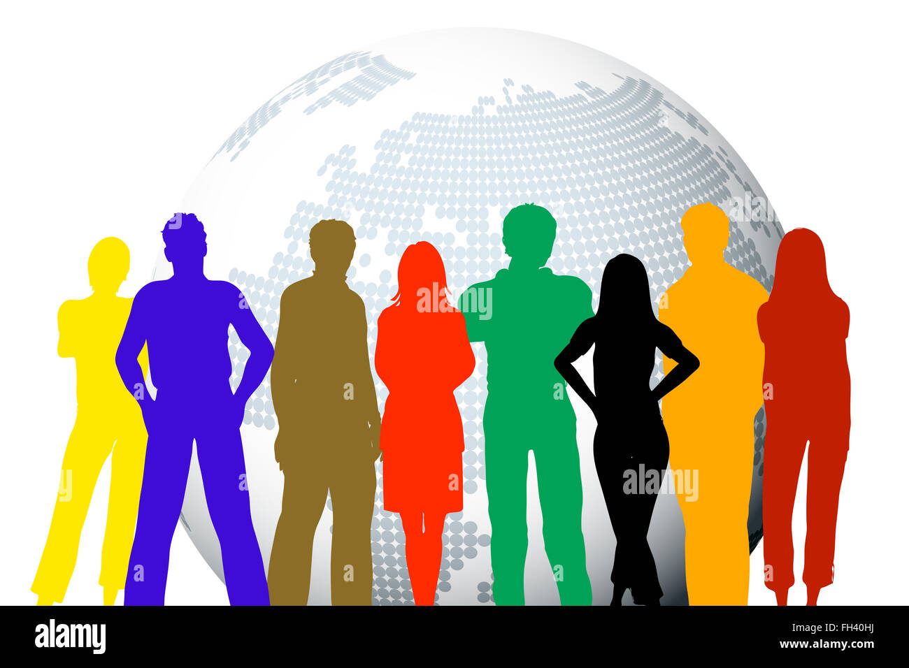 World map people networking hi-res stock photography and images - Alamy