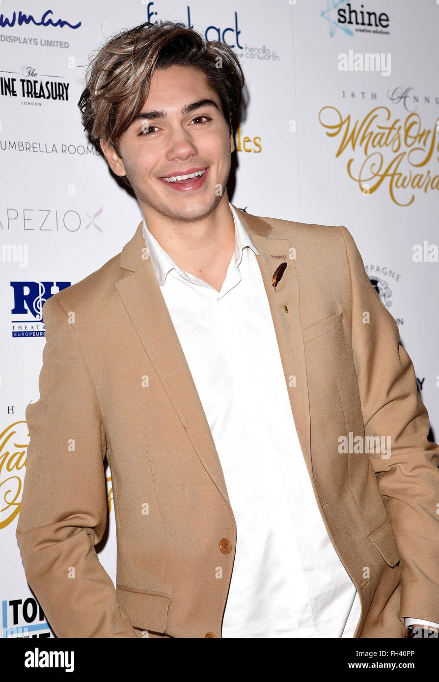 London.UK George Shelly at the Whatsonstage Theatre Awards at the ...