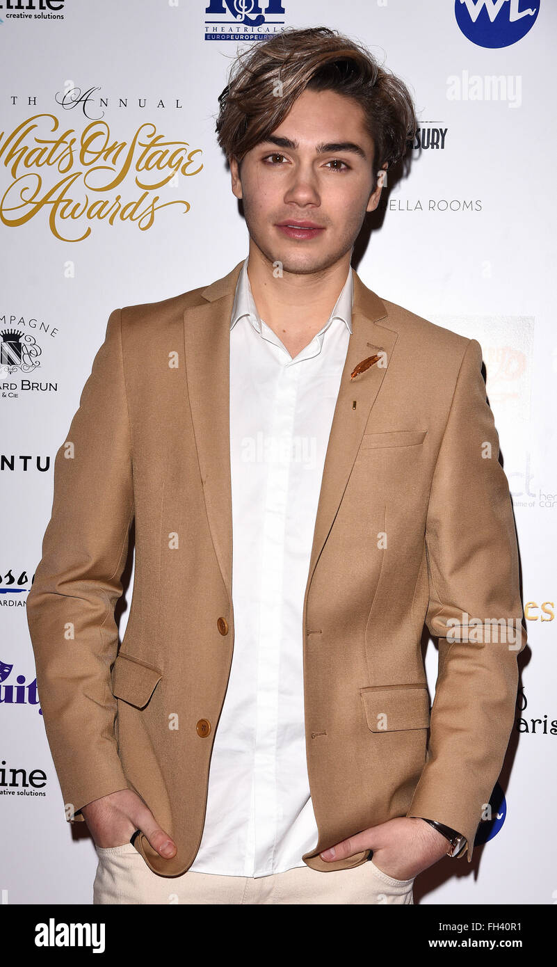 London.UK George Shelly at the Whatsonstage Theatre Awards at the ...