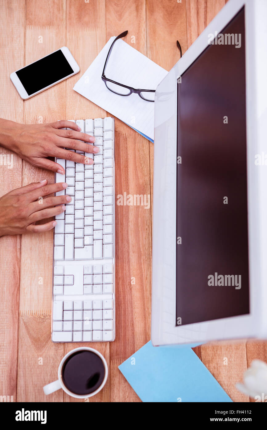 Close up view of a business desk Stock Photo - Alamy