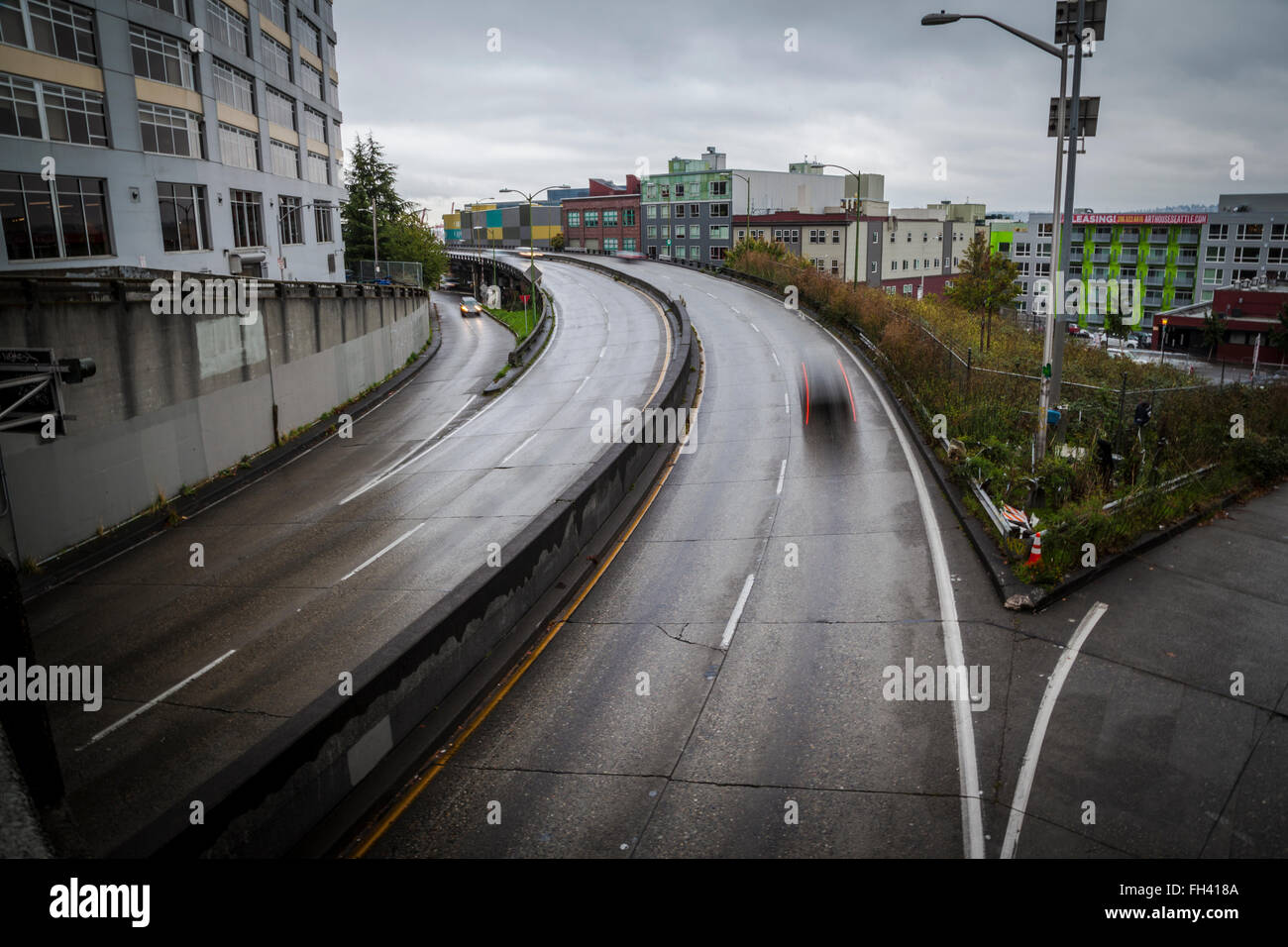 Seattle streets, Washington State Stock Photo - Alamy