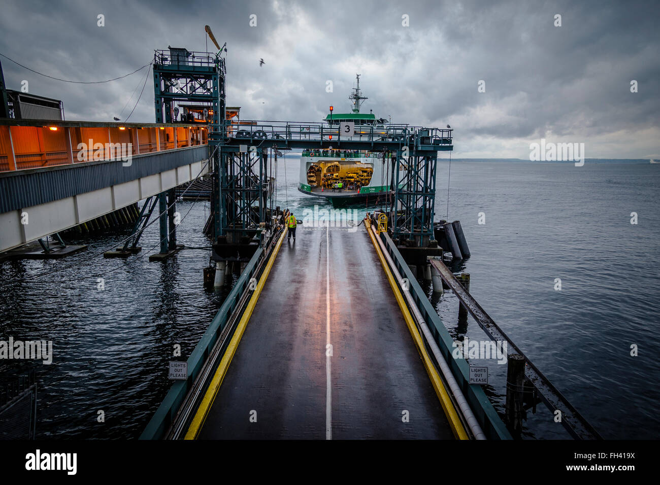 Seattle ferry terminal, Washington State Stock Photo - Alamy