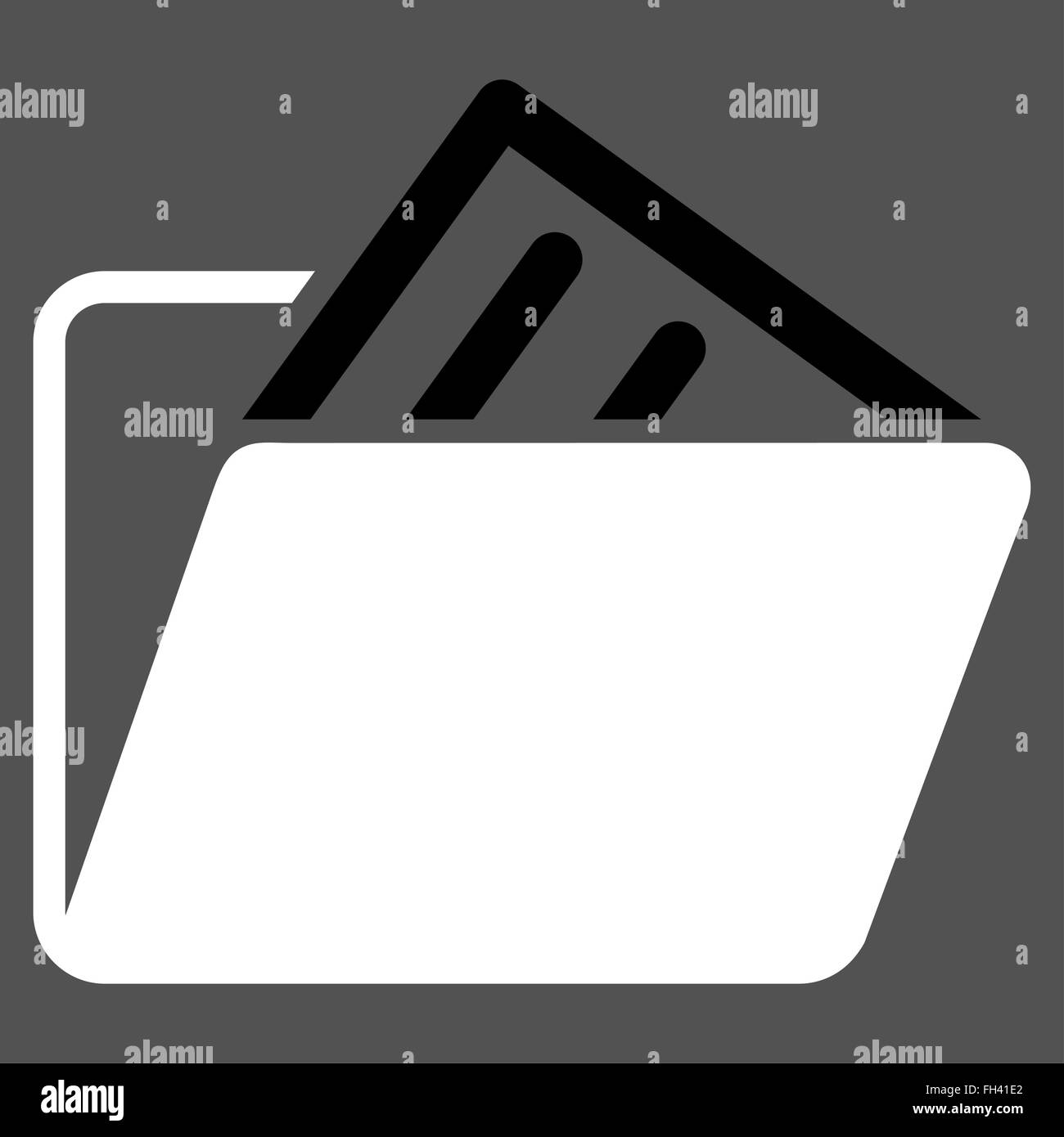 Document Folder Icon Stock Photo - Alamy