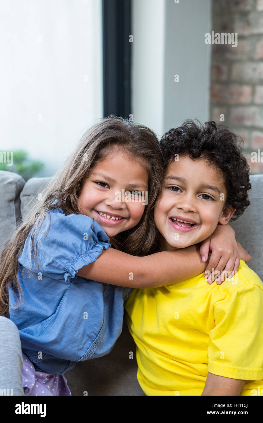 Siblings mixed race hi-res stock photography and images - Alamy