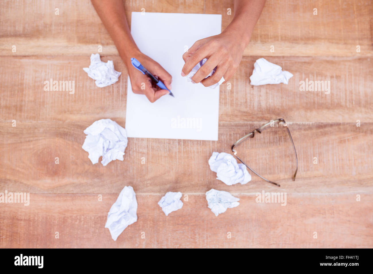 Close up view of a piece of paper Stock Photo - Alamy