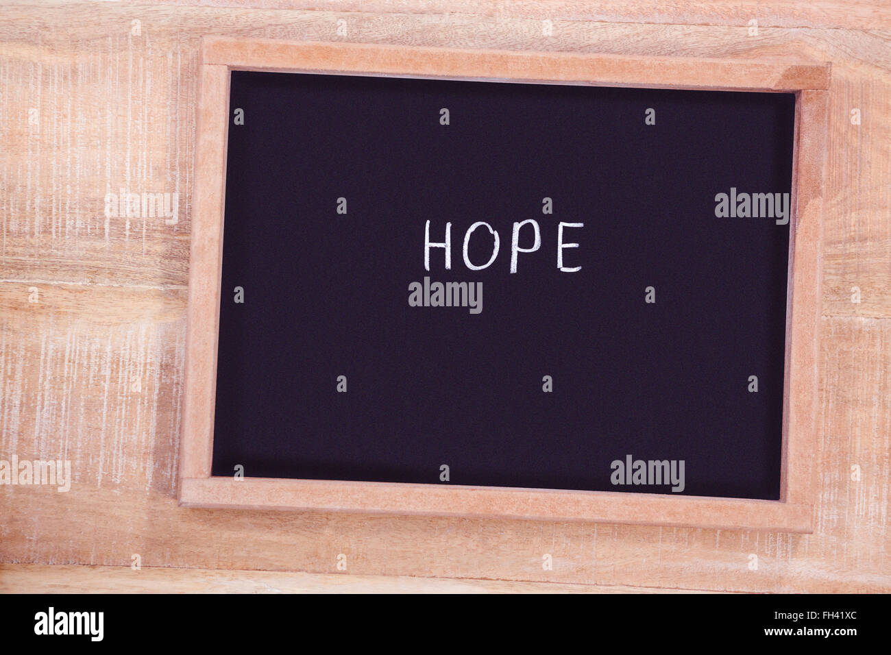 Chalkboard with hope text Stock Photo - Alamy