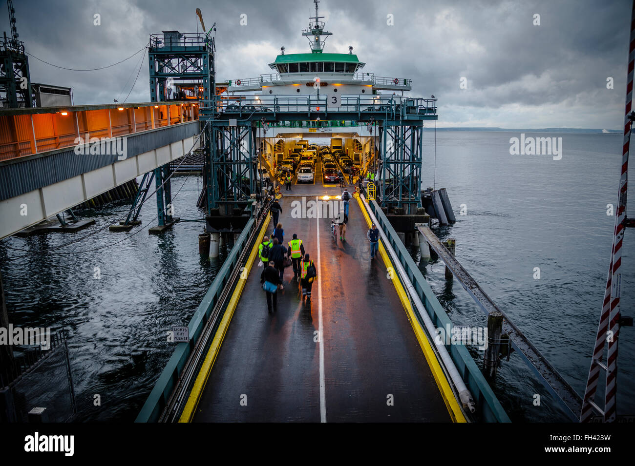 Seattle ferry terminal, Washington State Stock Photo - Alamy