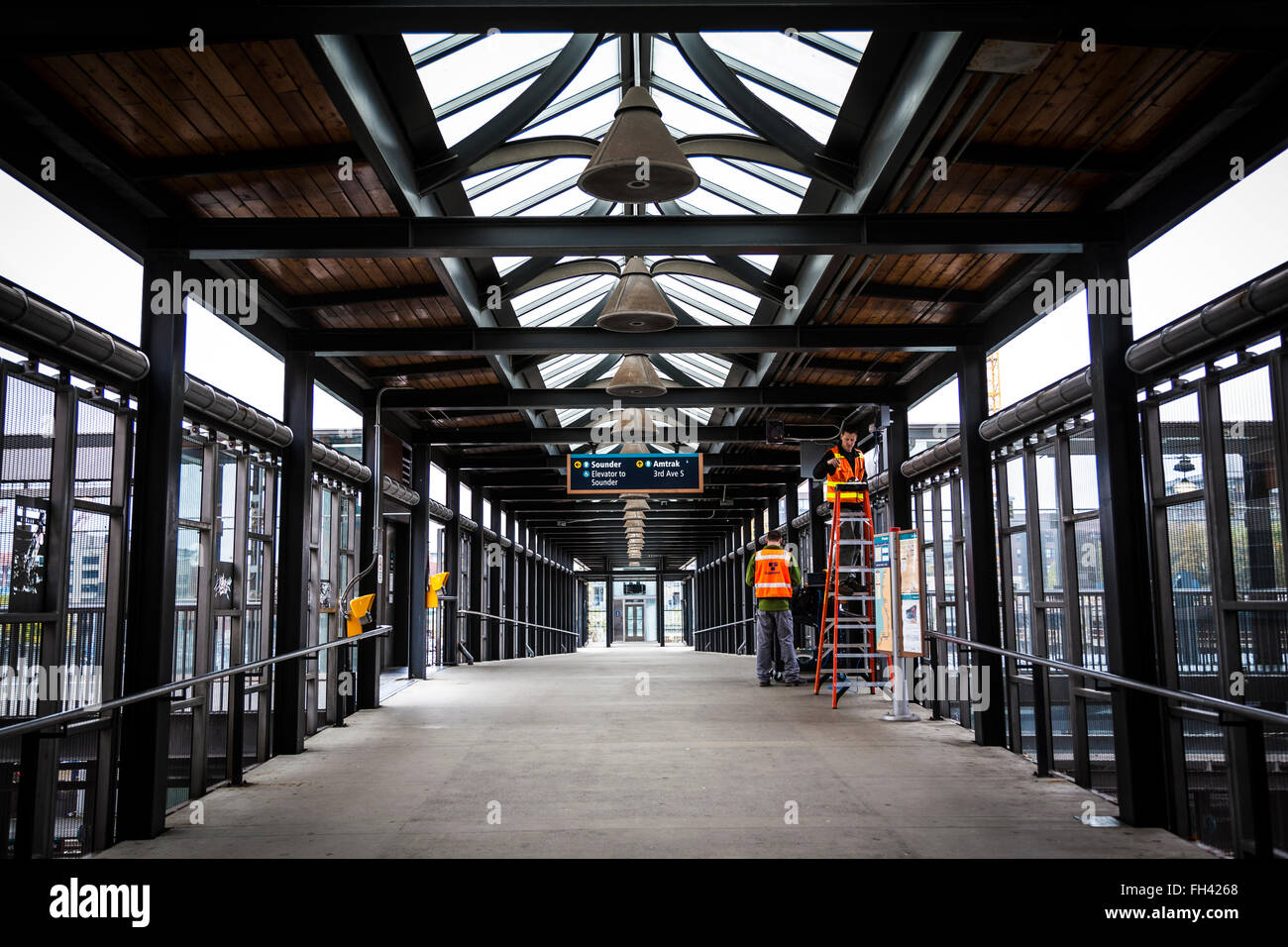 Seattle Train station entrance, Washington state Stock Photo - Alamy