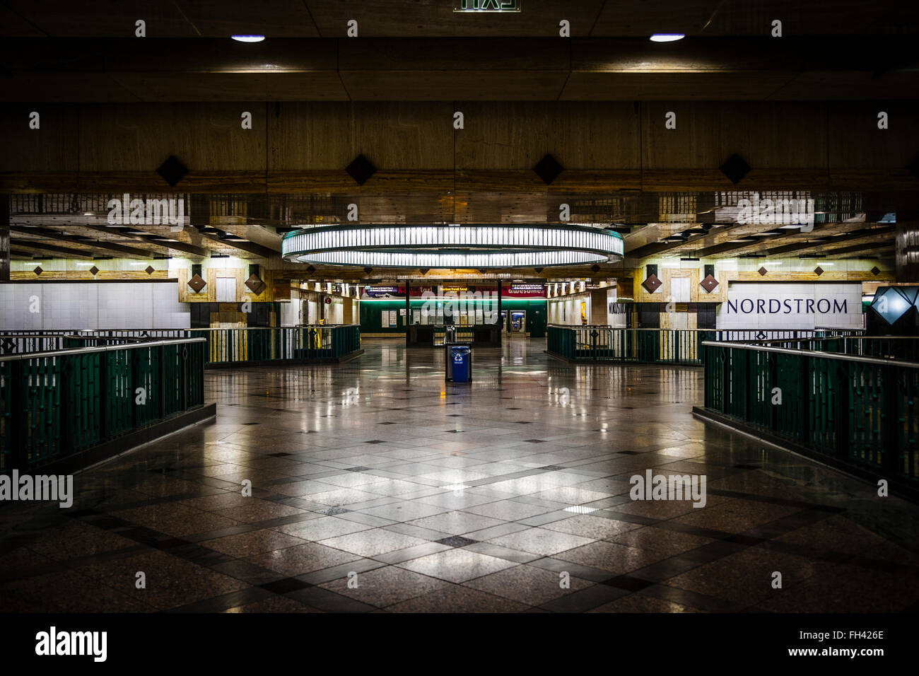Seattle underground metro station Stock Photo - Alamy
