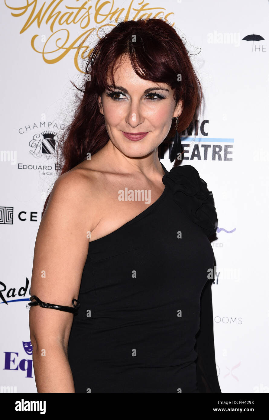 London.UK Madalena Alberto at the Whatsonstage Theatre Awards at the ...