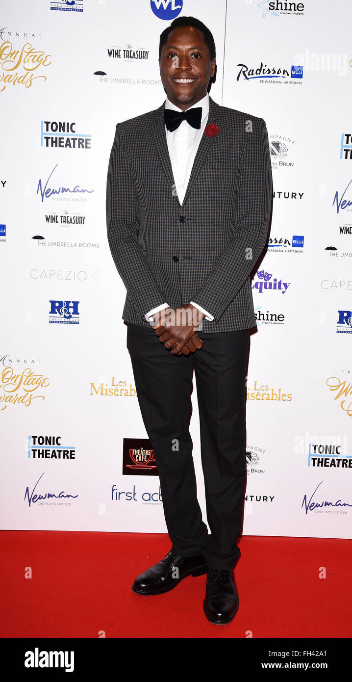 London.UK Matt Henry at the Whatsonstage Theatre Awards at the Prince ...