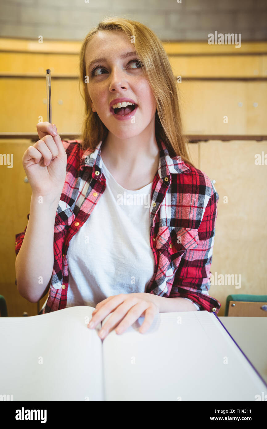 Blonde student hi-res stock photography and images - Alamy