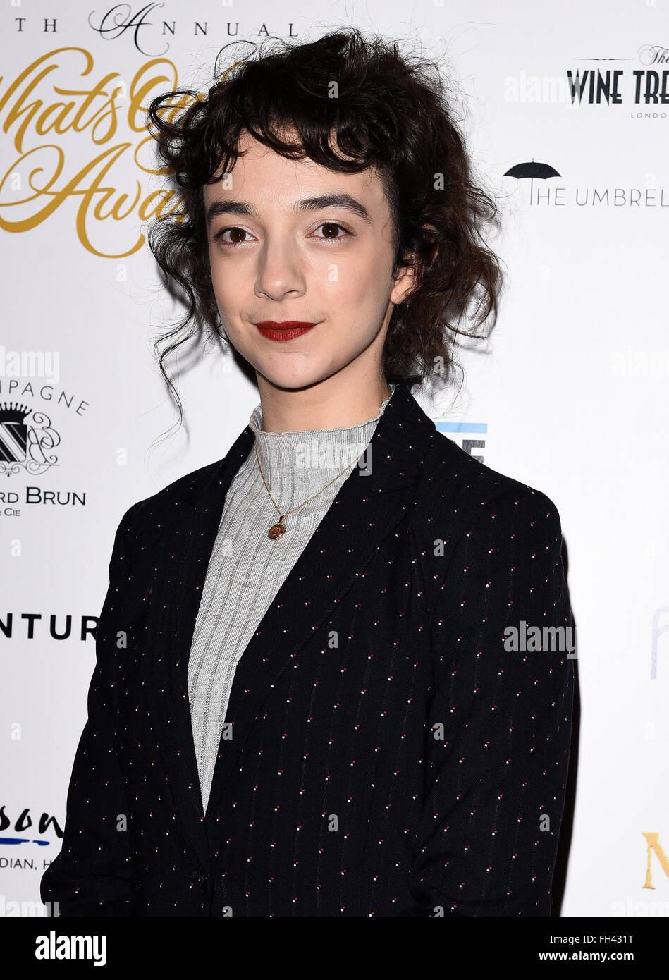 London.UK Patsy Ferran at the Whatsonstage Theatre Awards at the Prince ...