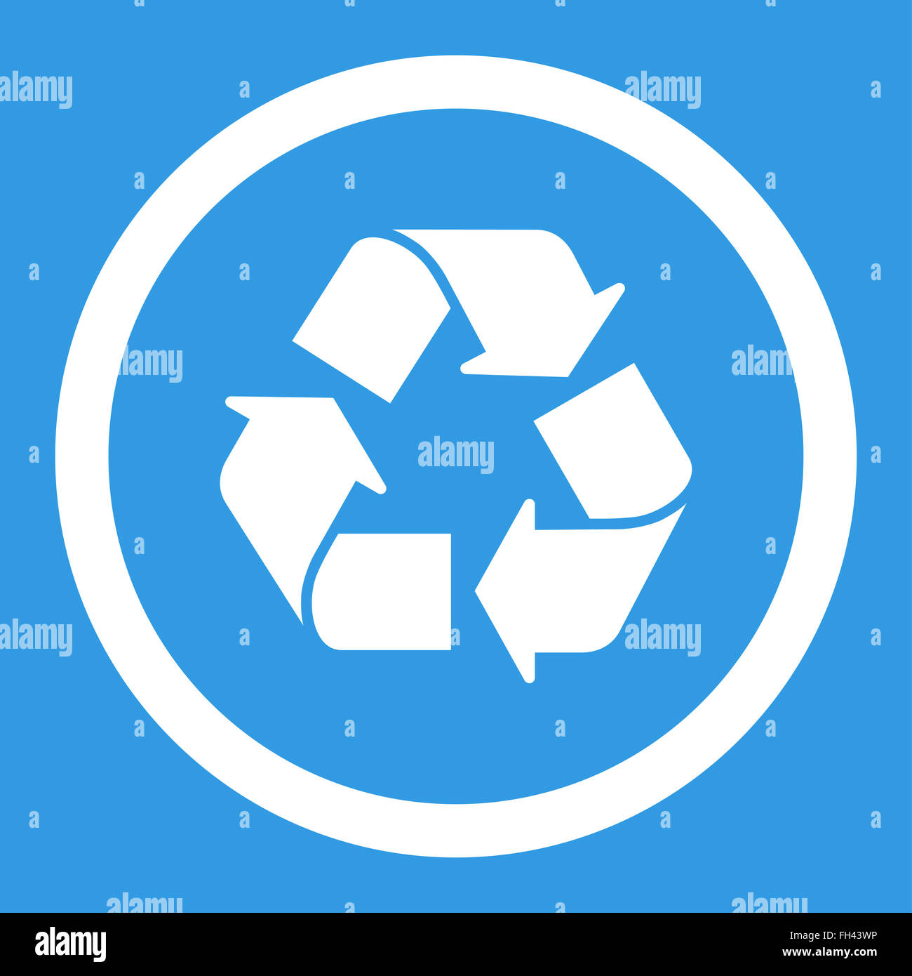 Recycle Rounded Vector Icon Stock Photo - Alamy