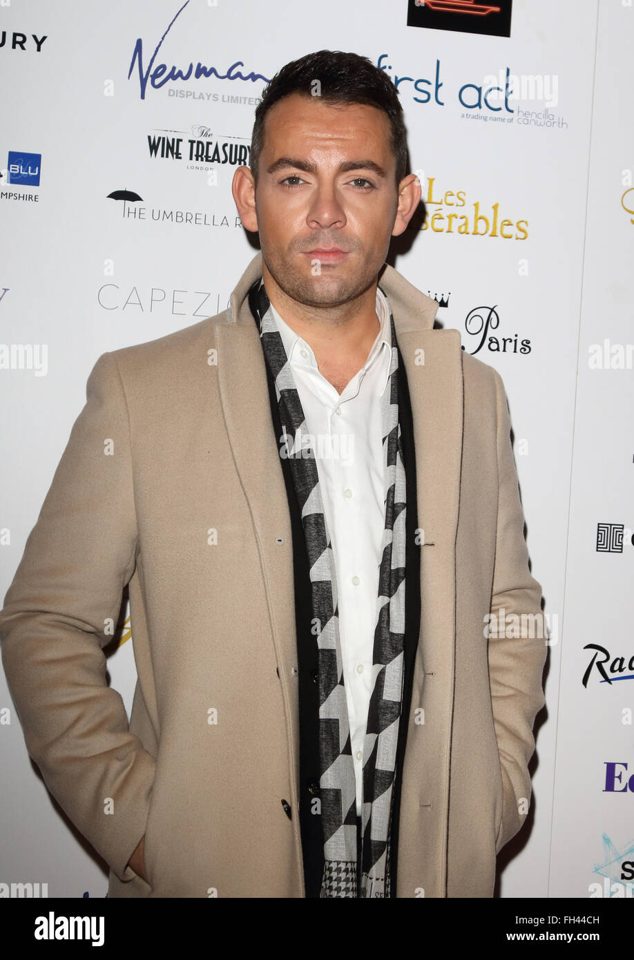 London.UK Ben Forster at the Whatsonstage Theatre Awards at the Prince ...