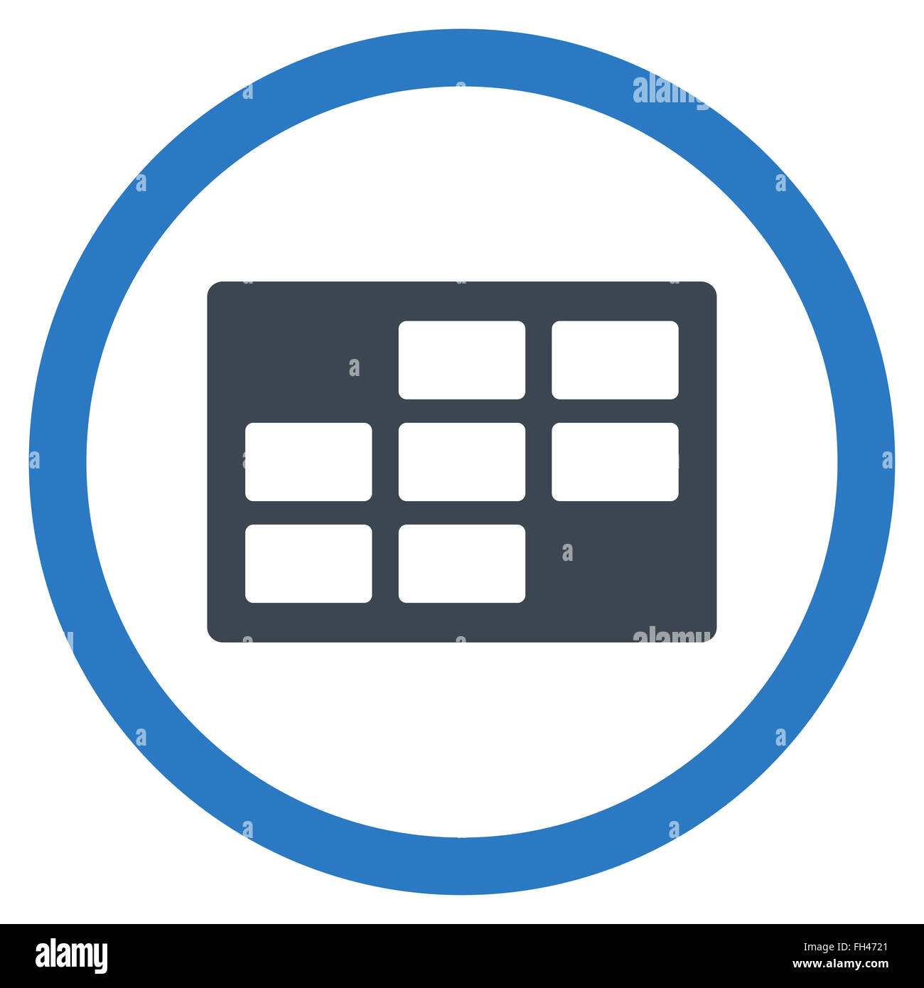 Organizer Grid Icon Stock Photo - Alamy