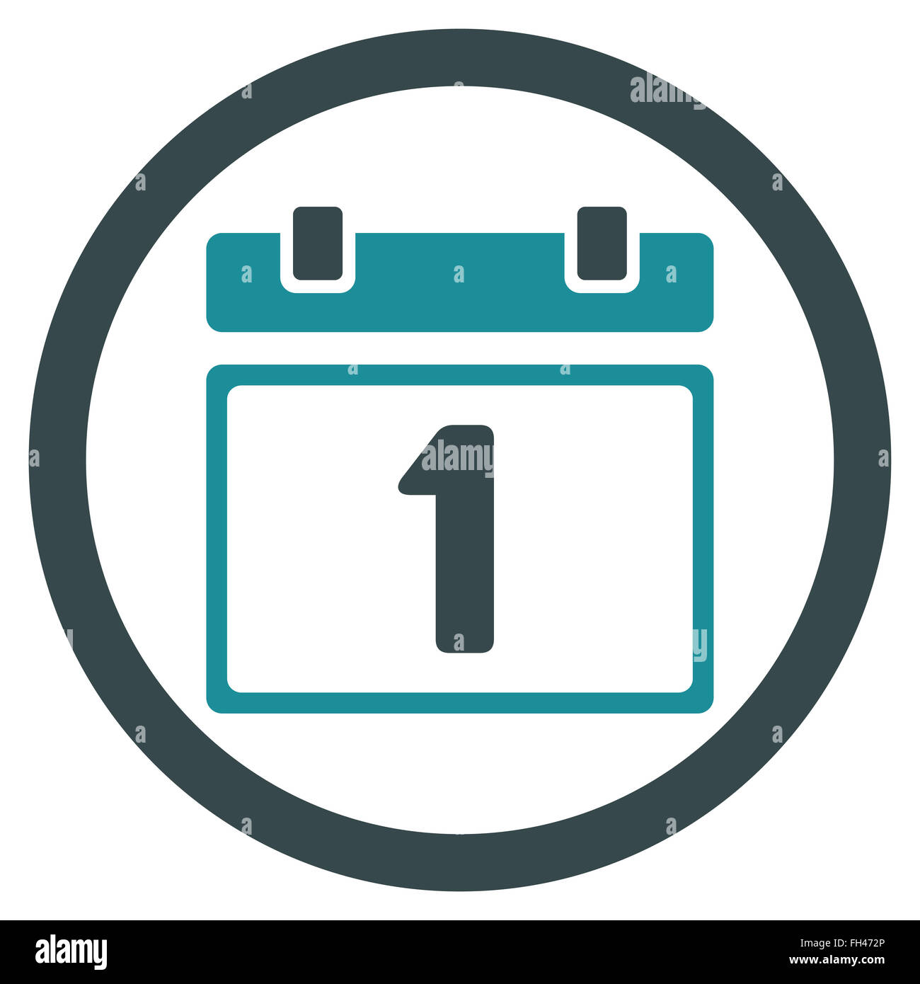 First Day Icon Stock Photo - Alamy