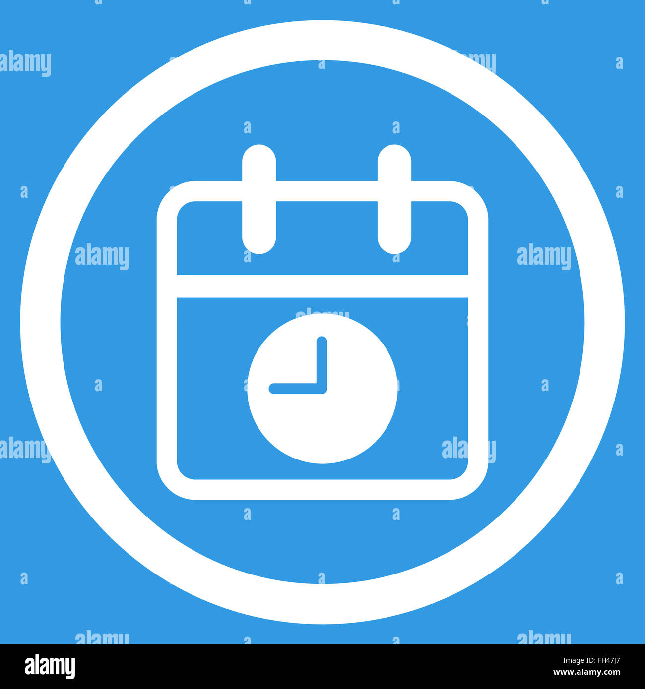 Date And Time Icon Stock Photo - Alamy