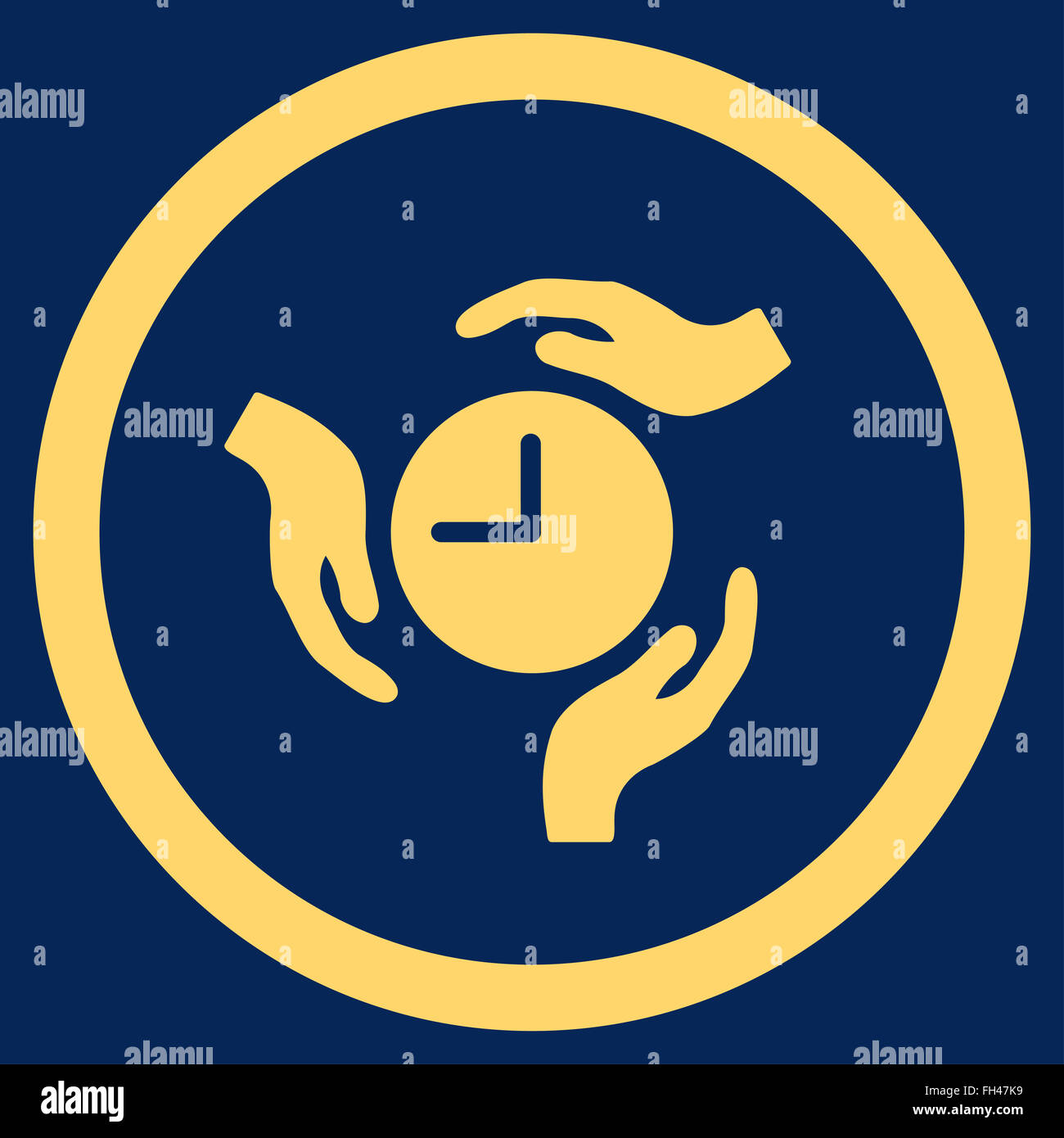 Time Care Icon Stock Photo - Alamy
