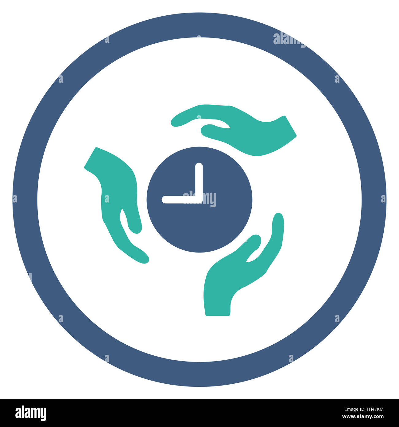 Time Care Icon Stock Photo - Alamy