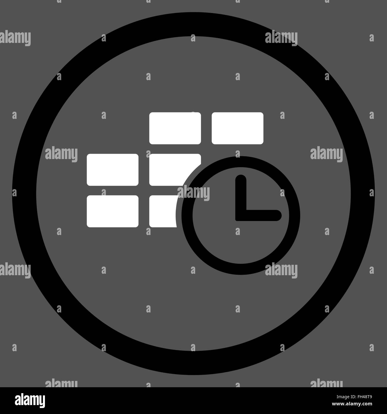 Time Grid Icon Stock Photo - Alamy