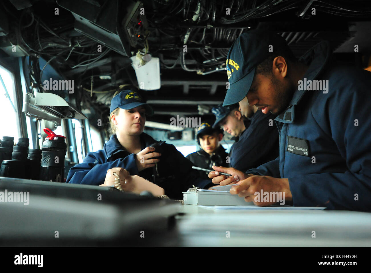Quartermaster seaman williams reeves hi-res stock photography and ...
