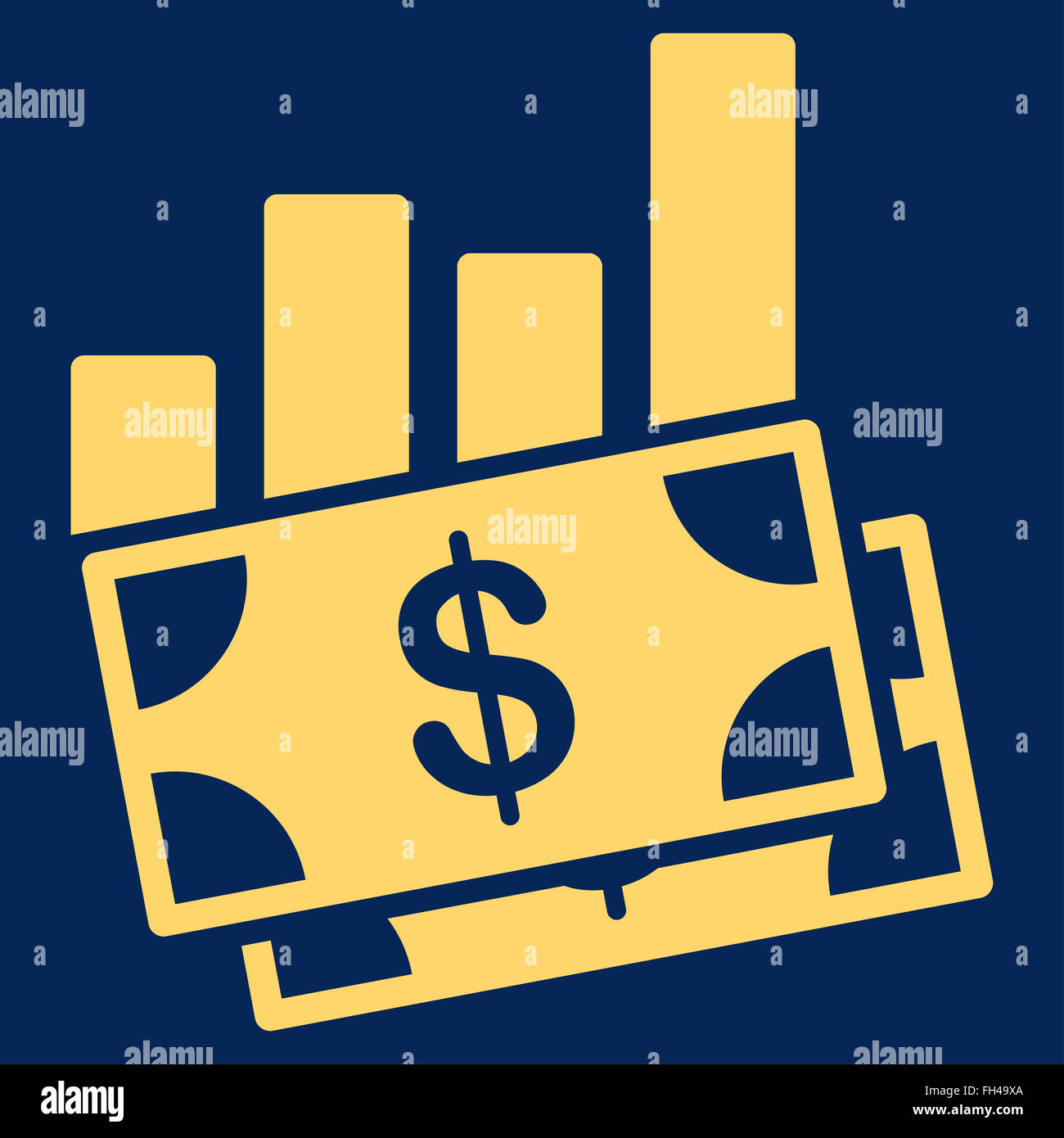 Sales Bar Chart Flat Icon Stock Photo - Alamy