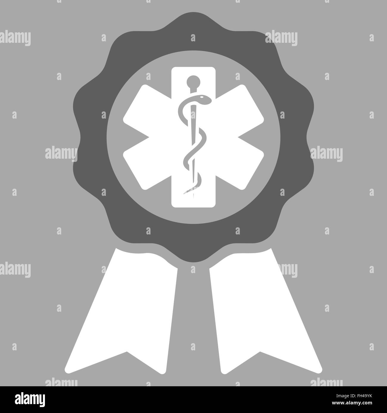 Medical Seal Icon Stock Photo - Alamy