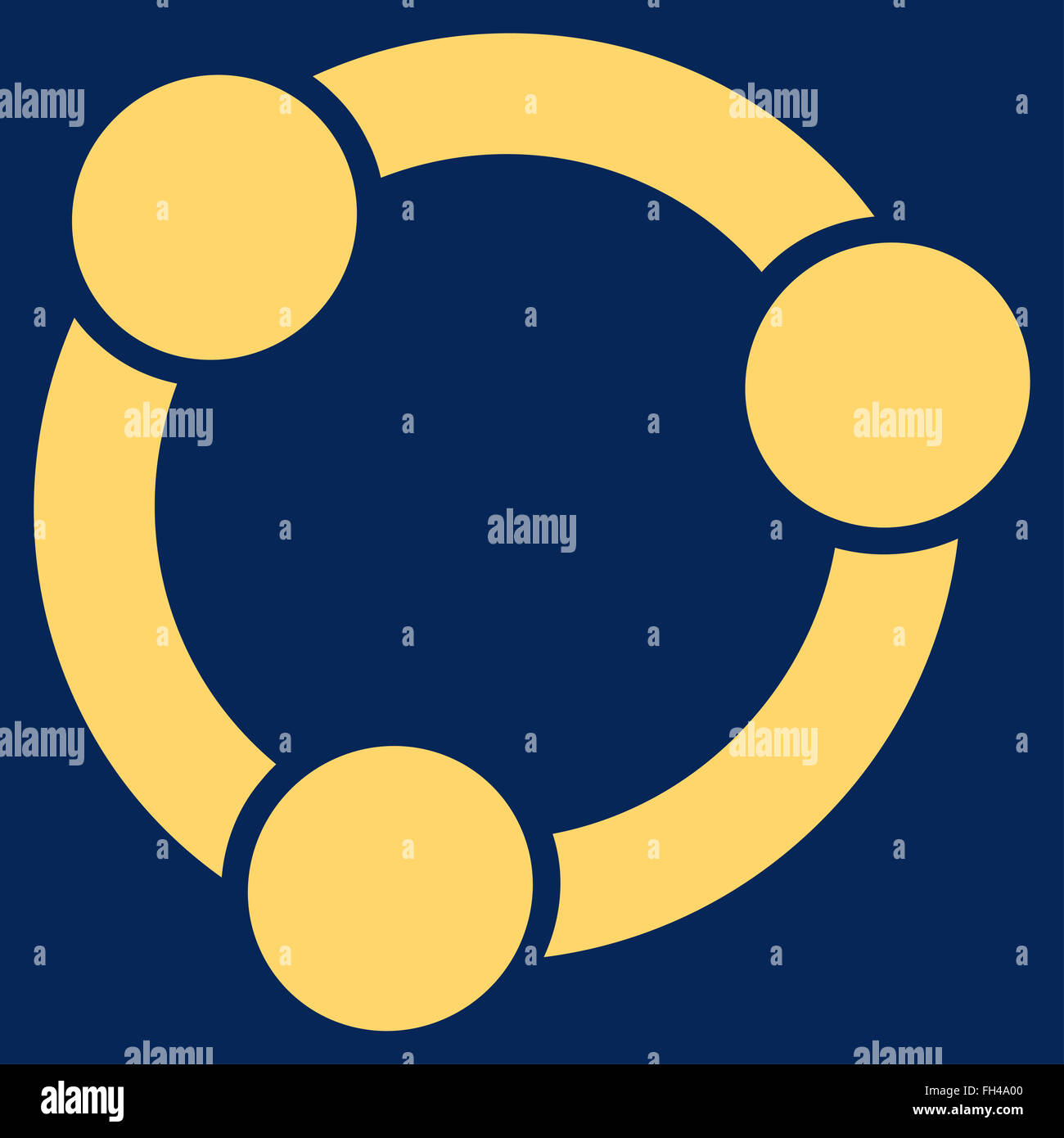 Collaboration Flat Icon Stock Photo - Alamy