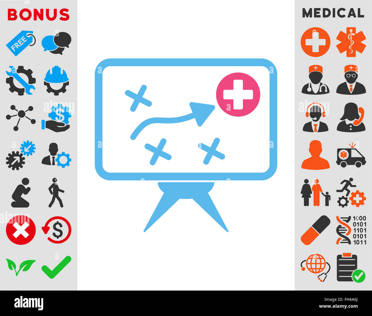 Health Strategy Icon Stock Photo - Alamy