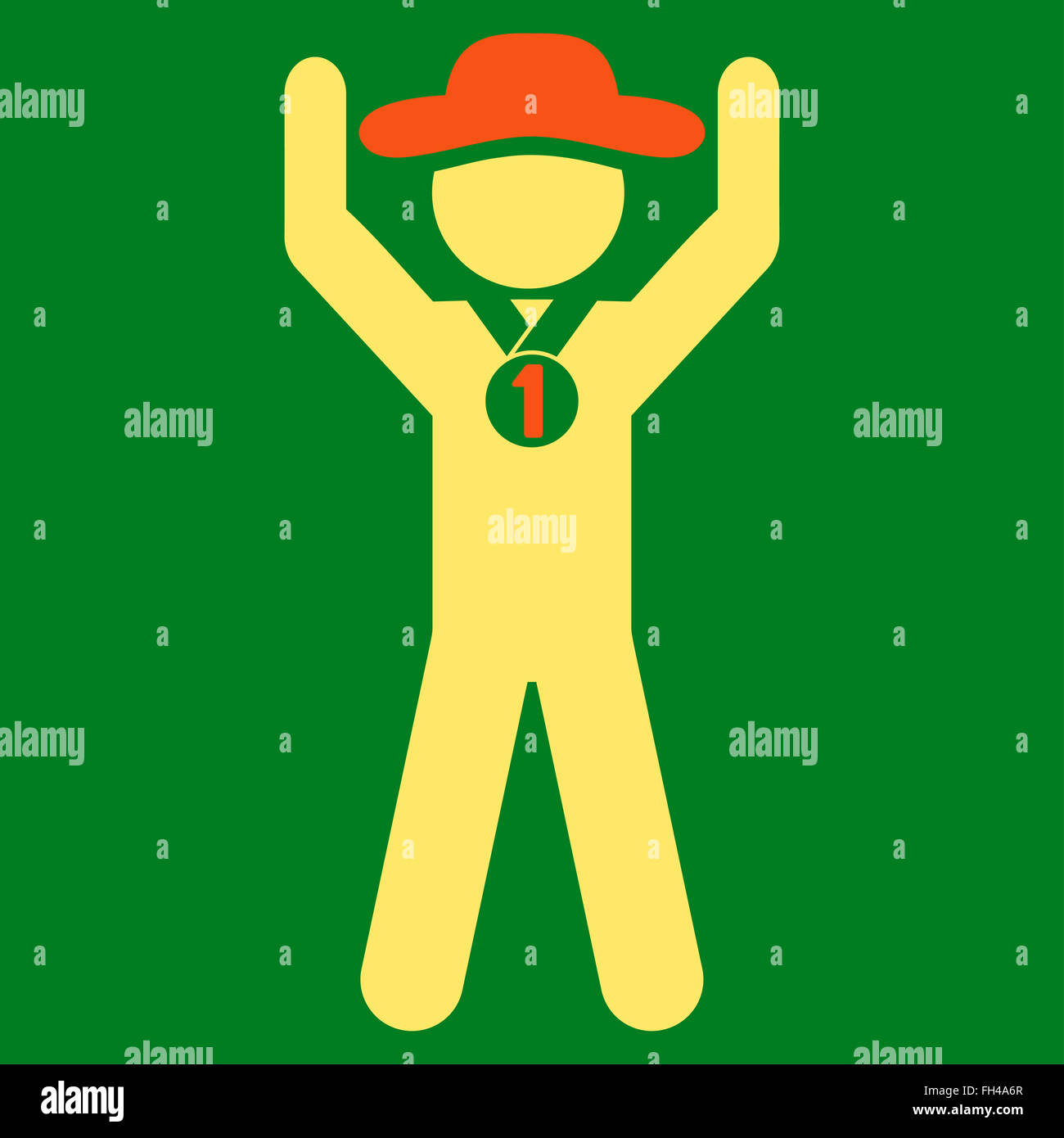 Human Figure Champion Icon Stock Photo - Alamy