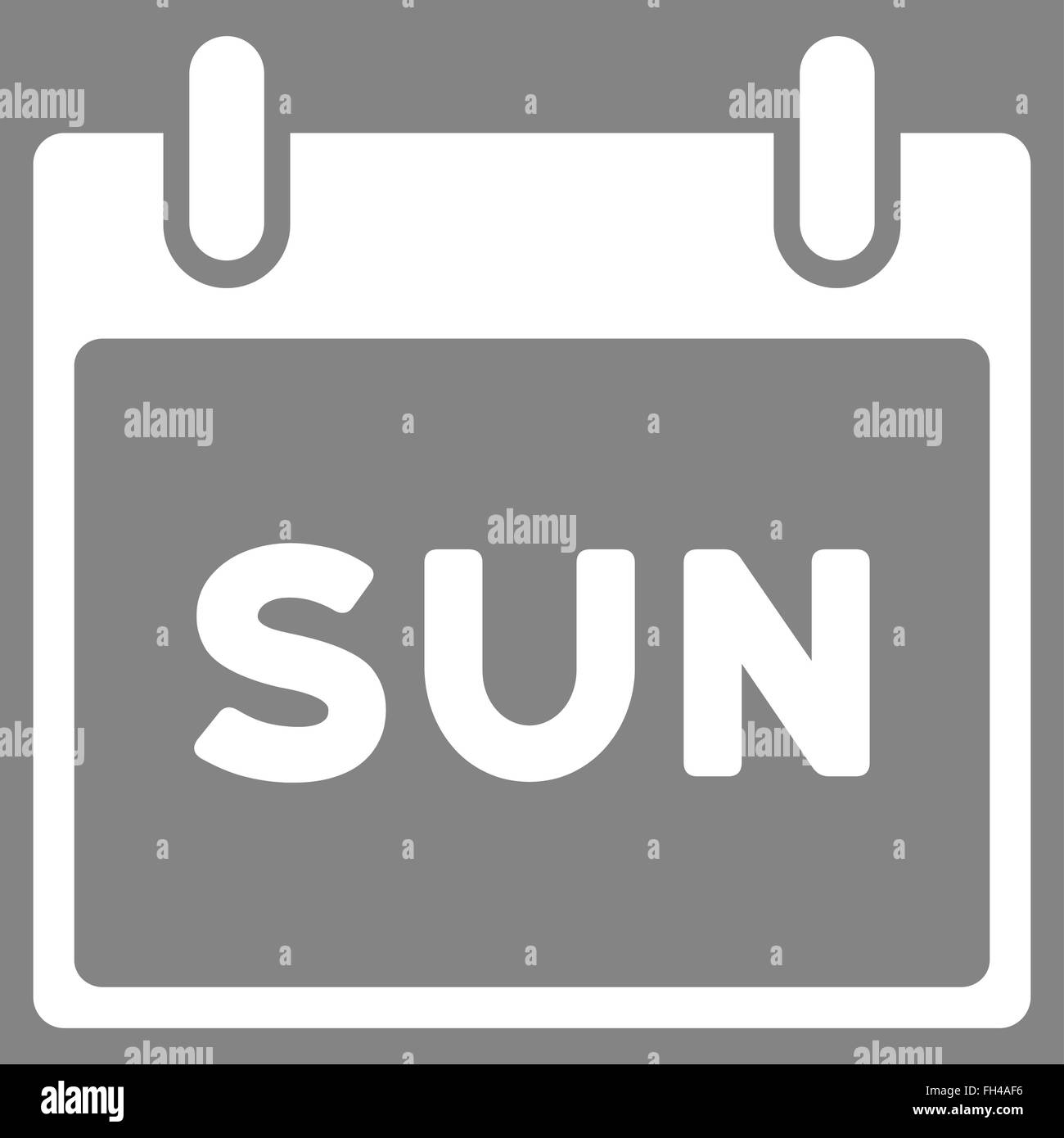 Sunday Flat Icon Stock Photo - Alamy