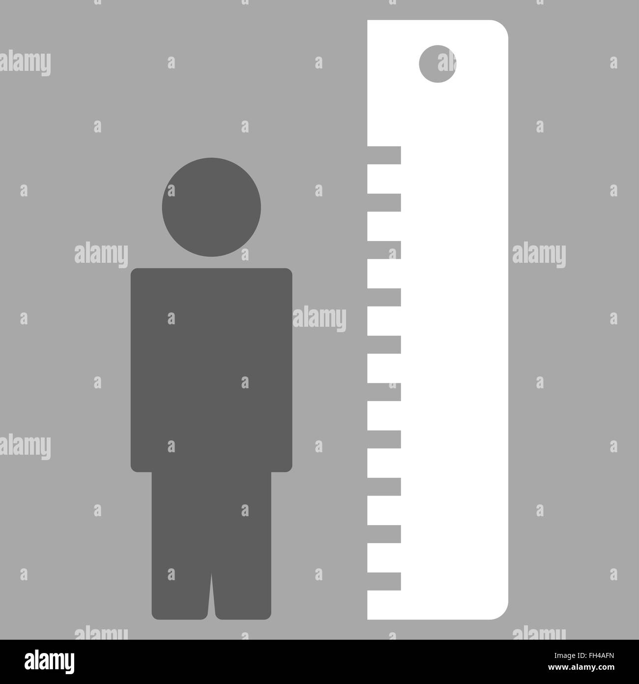 Human measure height Black and White Stock Photos & Images - Alamy