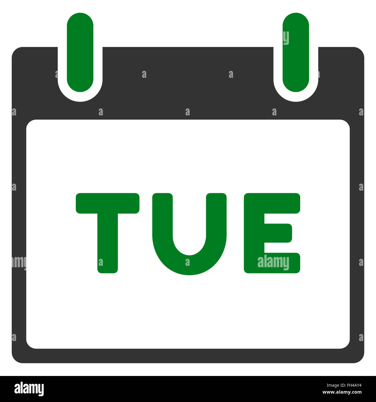 Tuesday Flat Icon Stock Photo - Alamy
