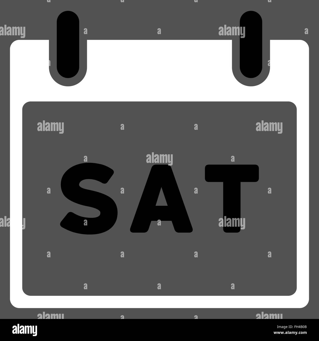 Saturday Flat Icon Stock Photo - Alamy