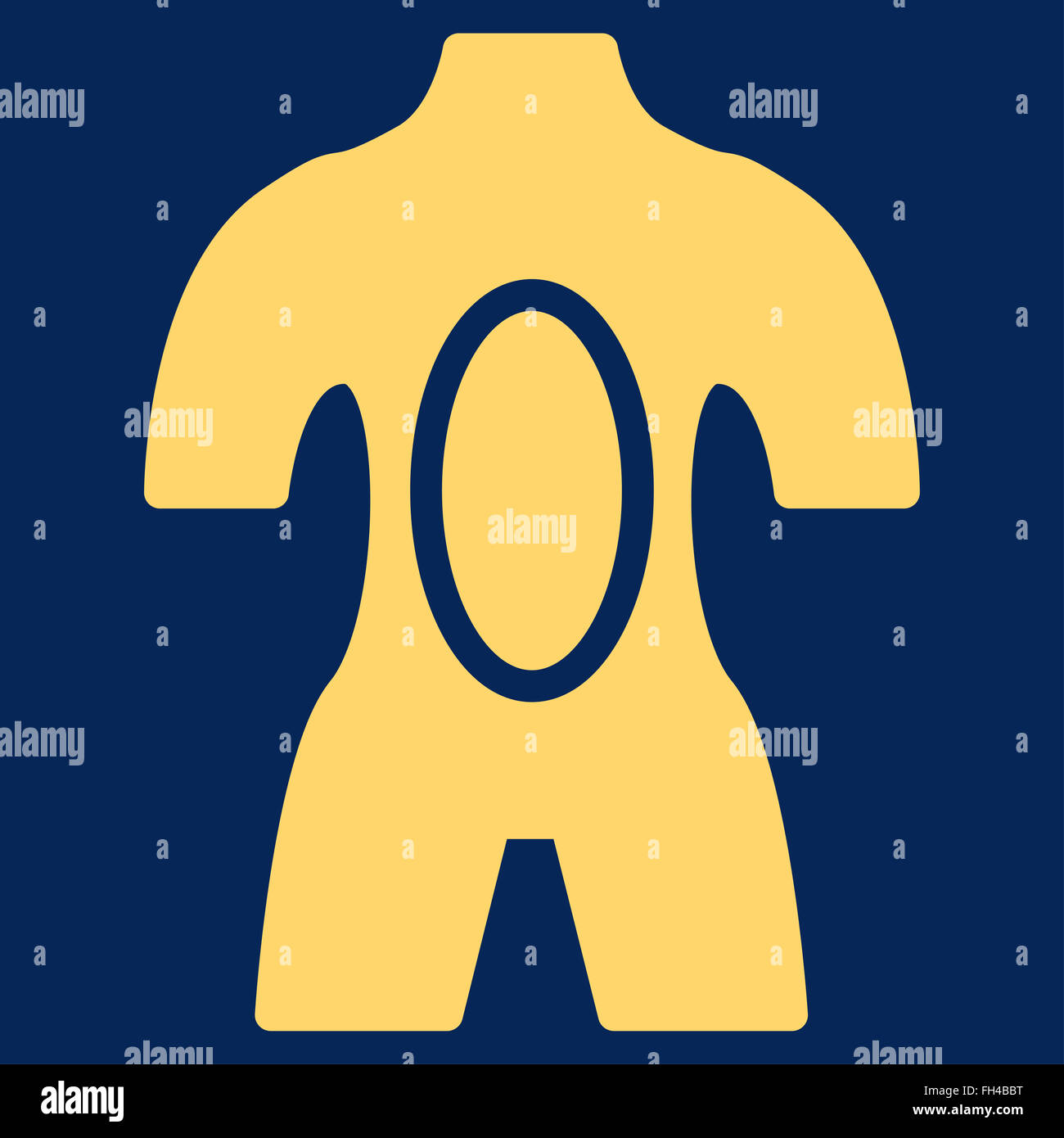 Anatomy Flat Icon Stock Photo - Alamy