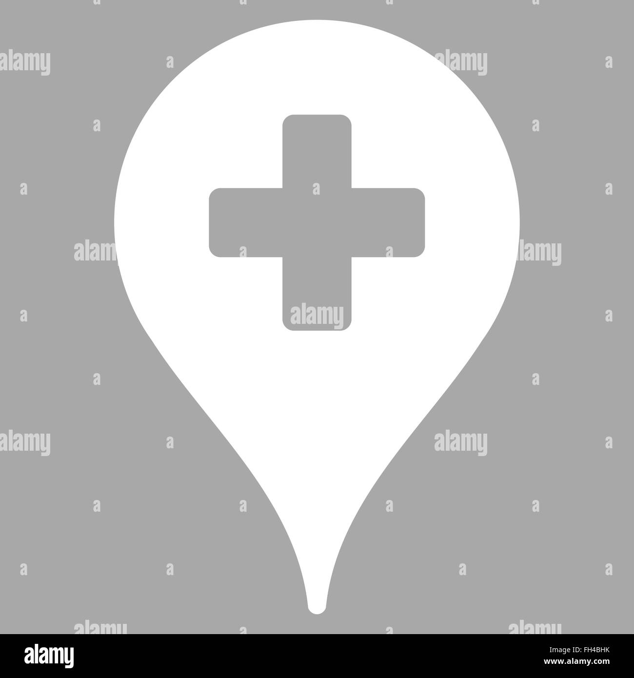 Clinic Map Pointer Icon Stock Photo - Alamy