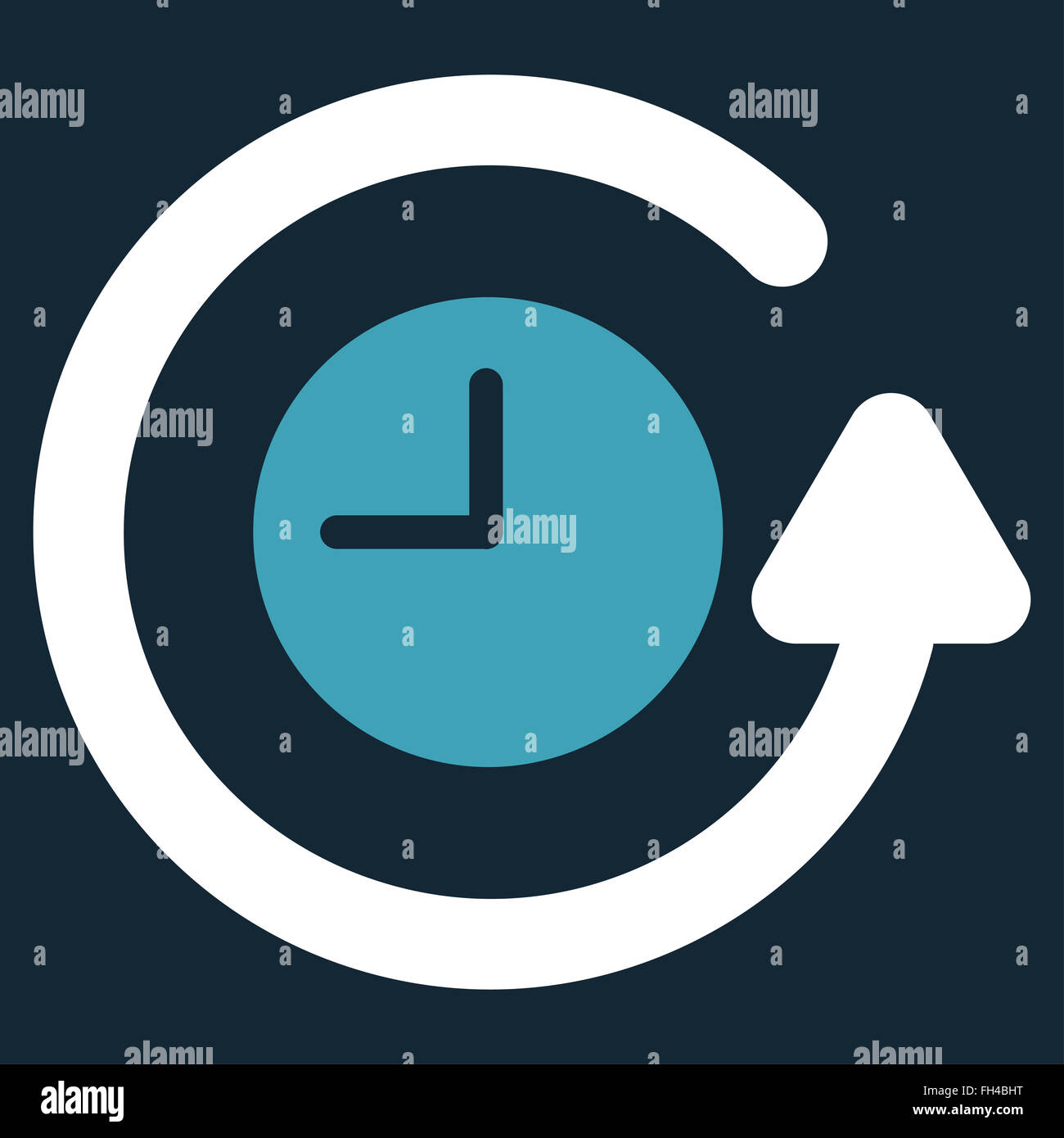 Restore Clock Icon Stock Photo - Alamy