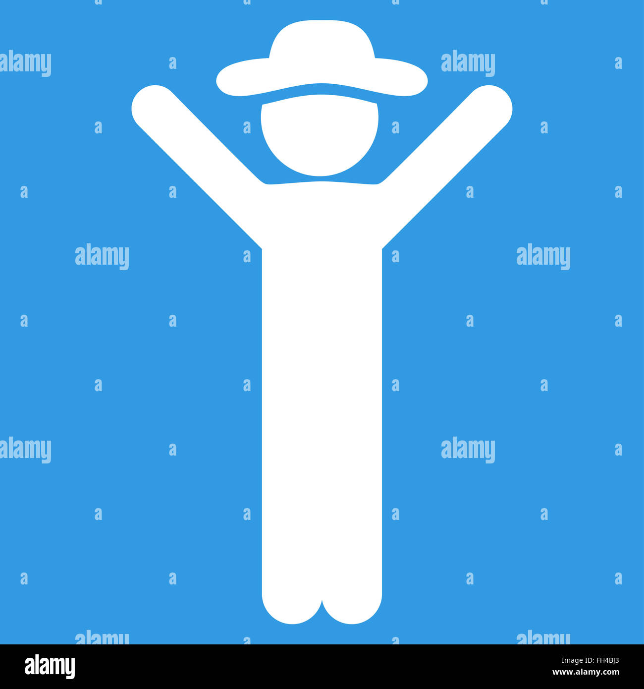 Happy Man Icon Stock Photo - Alamy