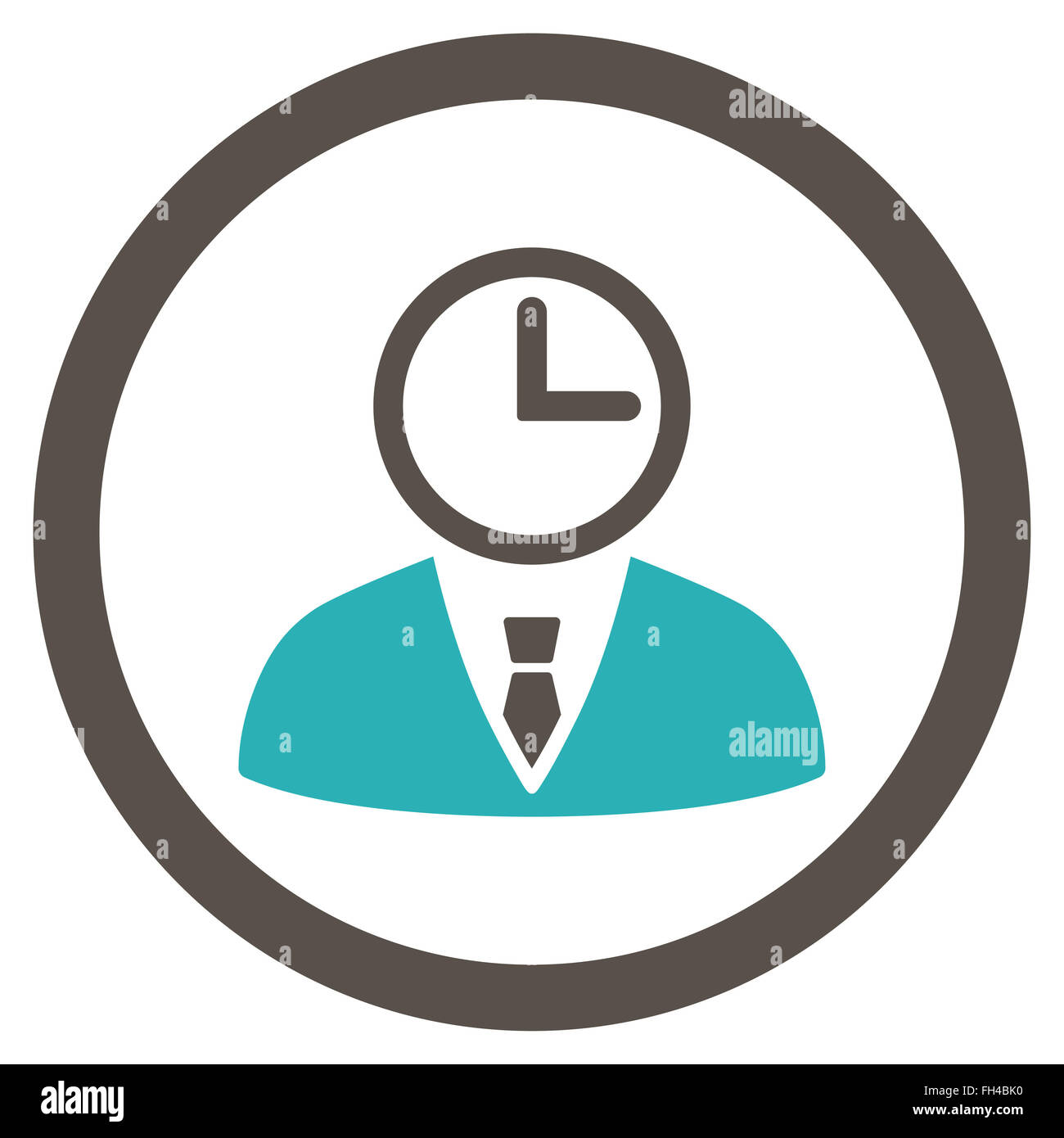 Time Manager Icon Stock Photo - Alamy