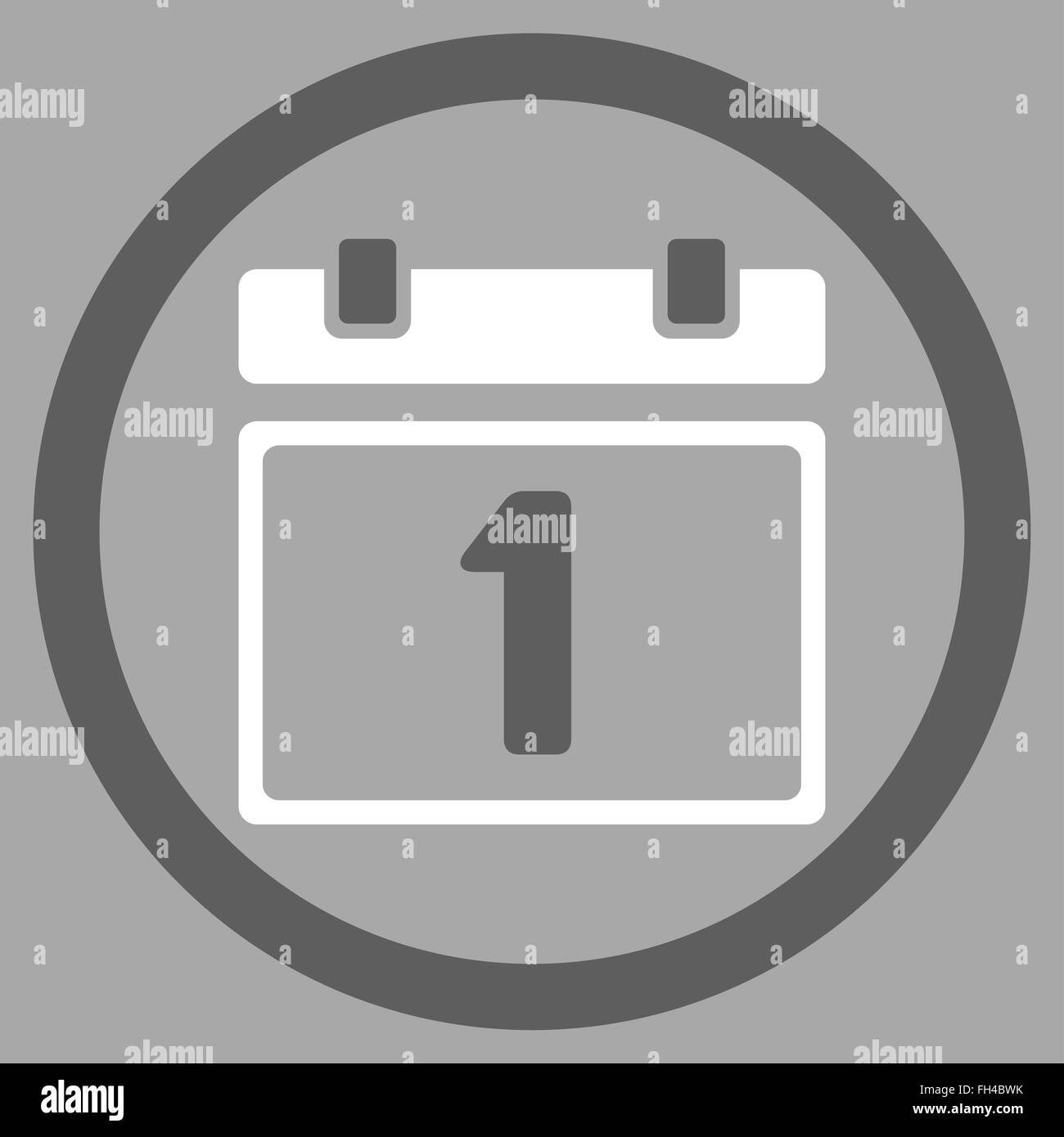 First Day Icon Stock Photo - Alamy