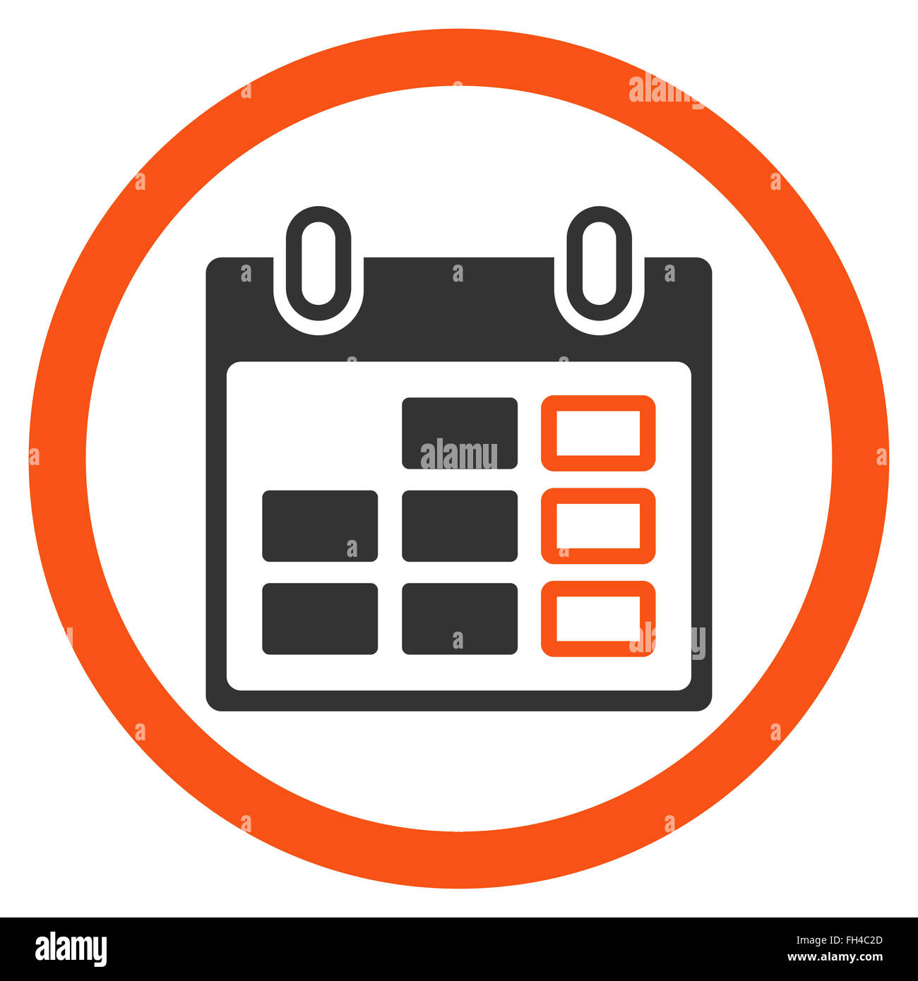 Calendar Week Icon Stock Photo - Alamy