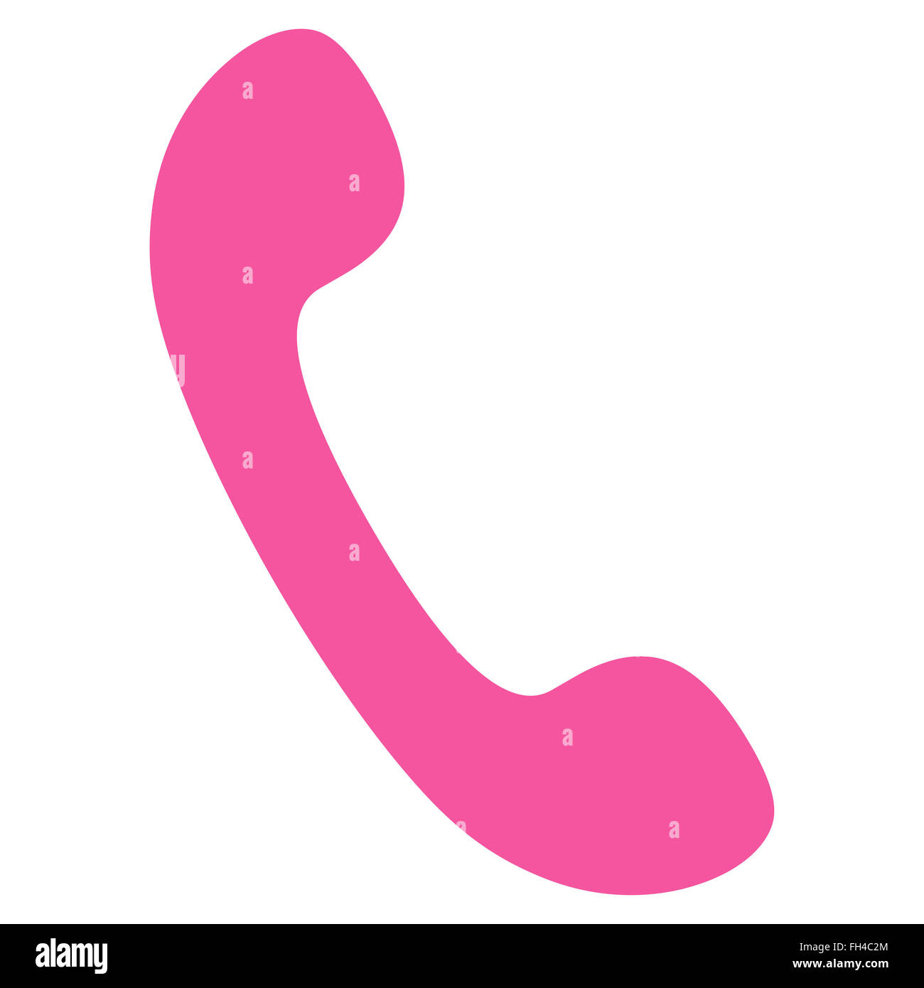 Phone flat pink color icon Stock Photo - Alamy