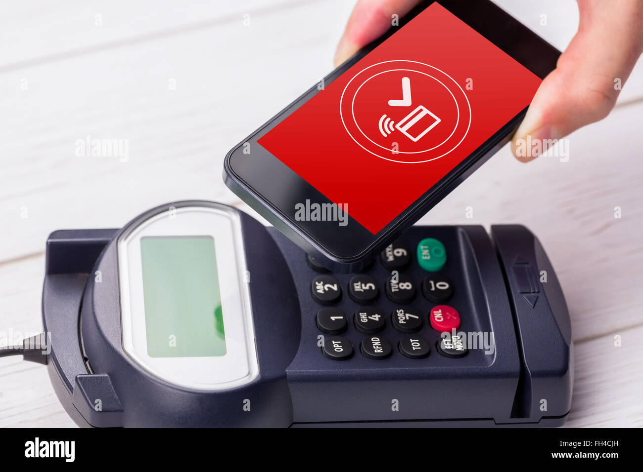 Composite image of payment screen Stock Photo - Alamy