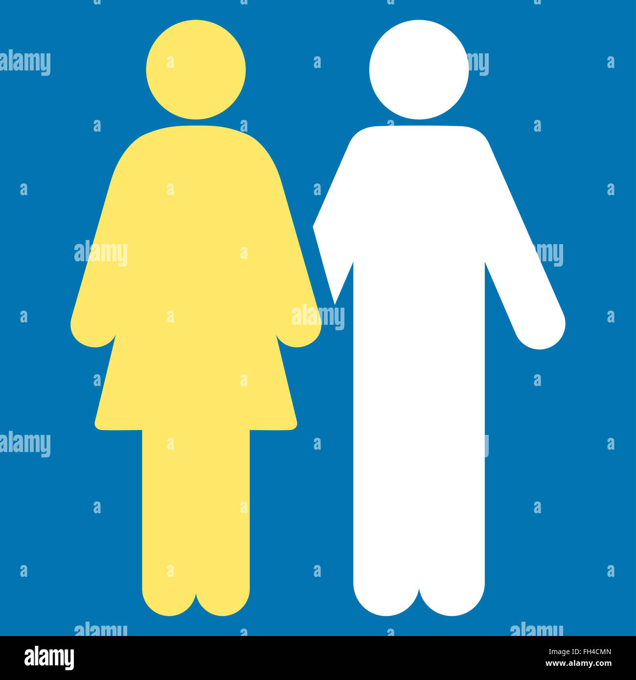 Human Couple Icon Stock Photo - Alamy