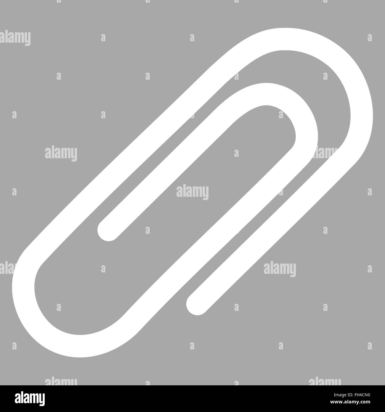 Paperclip Flat Icon Stock Photo - Alamy