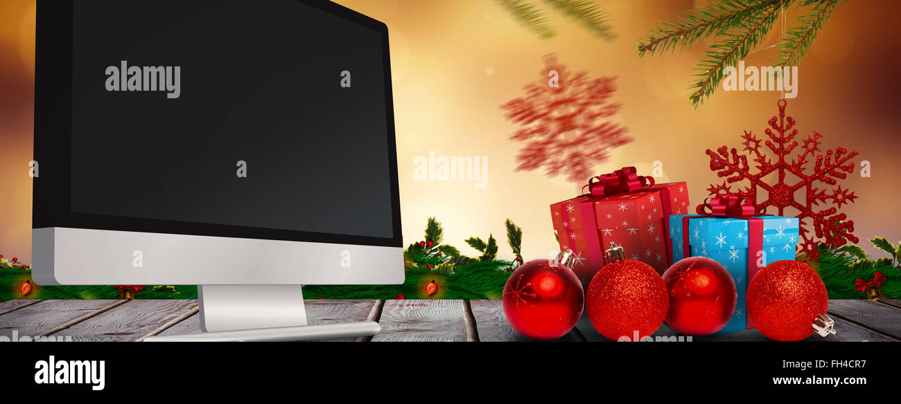 Composite image of presents Stock Photo - Alamy