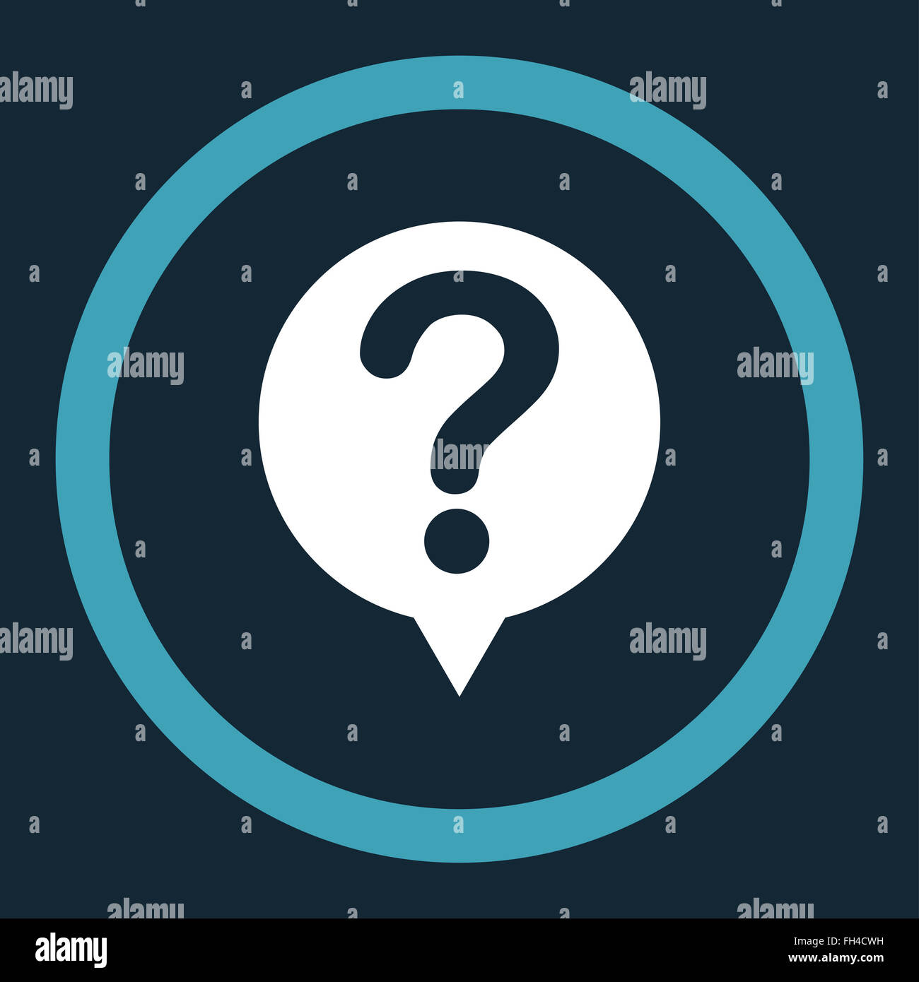 Status flat blue and white colors rounded raster icon Stock Photo - Alamy