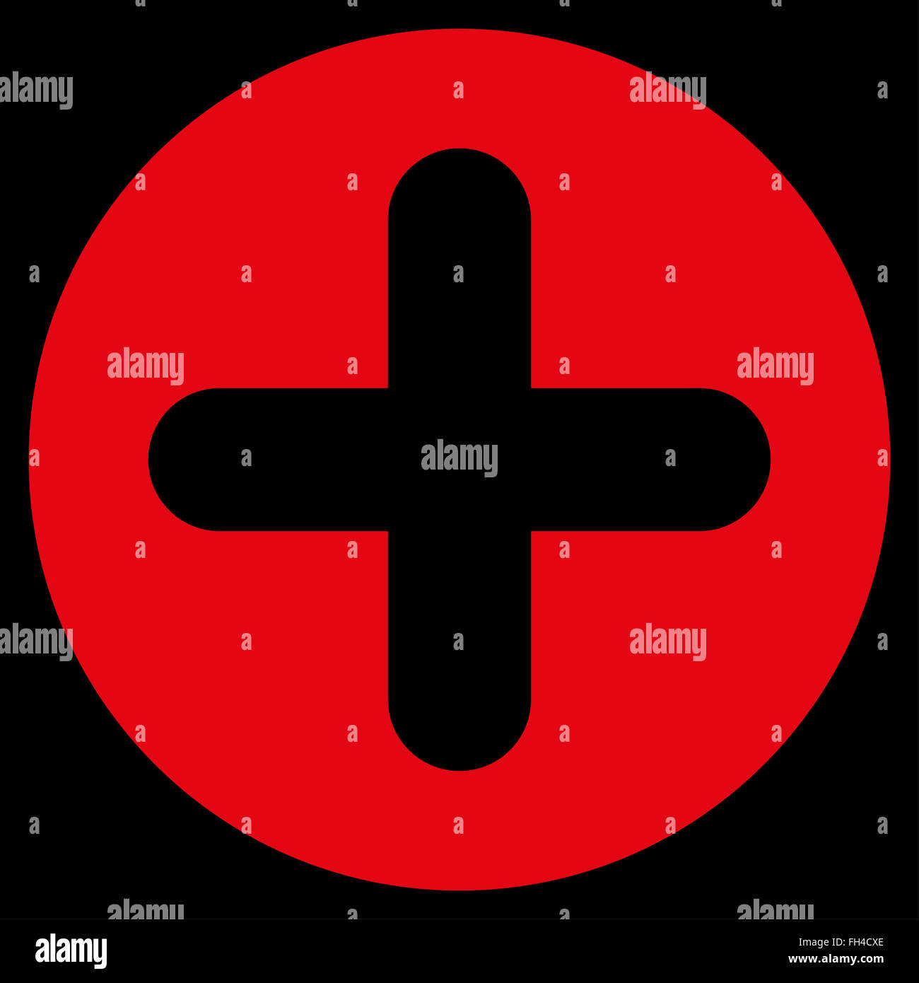 Create flat red color icon Stock Photo - Alamy